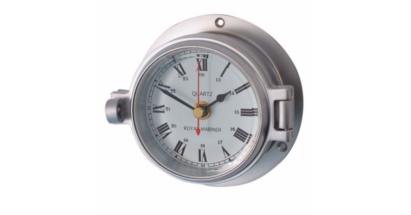 Matt Chrome Latch Clock