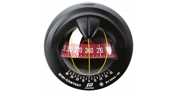 Plastimo Mini-Contest - Bulkhead Compass Black (55403)