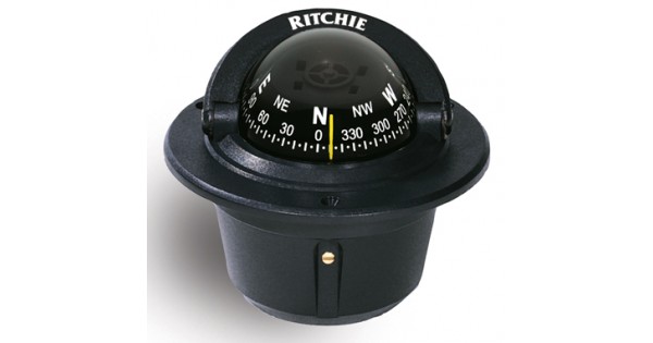 Ritchie Navigation F50 - Explorer Compass Flush Mount Power Black