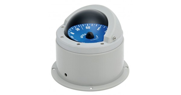 Riviera Artica Compass (BA3) - Binnacle Mount - Grey Body With Blue Card