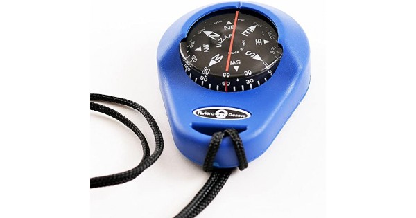 Riviera Mizar Hand Bearing Compass (Blue)