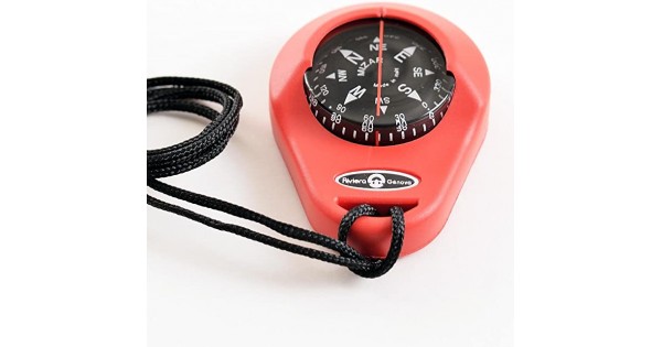 Riviera Mizar Hand Bearing Compass (Red)