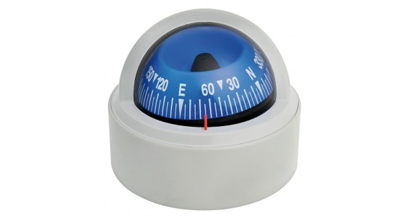 Riviera Stella Compass (BS1) - Surface Mount - Grey Base With Blue Card